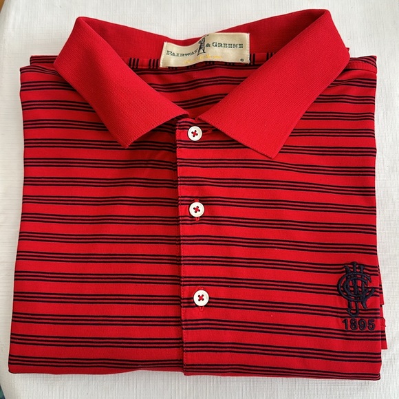Fairway & Greene | Shirts | Fairway And Greene Golf Polo Bright Red ...